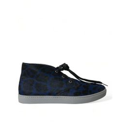 Dolce & Gabbana Leopard-Print High-Top Sneakers