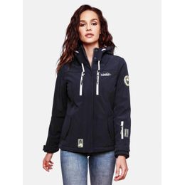 Marikoo Damen Softshelljacke &ndash; Kleine Zicke, warm mit Kapuze & Fleecefutter