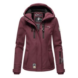 Marikoo Damen Softshelljacke &ndash; Kleine Zicke, warm mit Kapuze & Fleecefutter