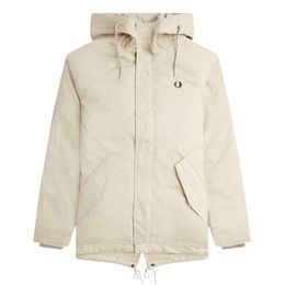 Fred Perry - Kurze, Wattierte Parkajacke &bdquo;light Oyster"