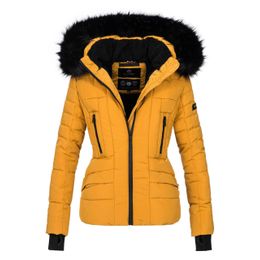 Navahoo Damen Winterjacke Adele &ndash; Warm, Mit Teddyfellfutter & Abnehmbarem Kunstfellkragen