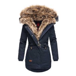 Navahoo Damen Winter Parka Daria &ndash; Klassiker, Warm & Mit Abnehmbarem Kunstfell