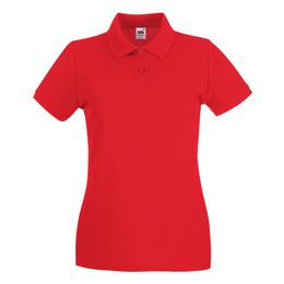 Fruit of the Loom - "Premium" Poloshirt f&uuml;r Damen (Rot)