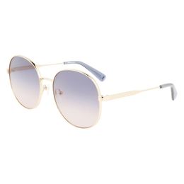 Longchamp Lo61ss Runde Sonnenbrille Gold