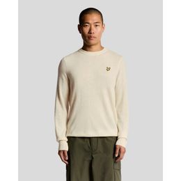 Lyle & Scott Lyle & Scott Lambswool-Mischung Rundhals-Pullover - Wei&szlig;