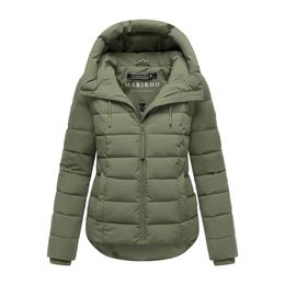 Marikoo Damen Steppjacke Tayenaa mit Kapuze & warmem Fleecefutter