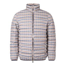 Aquascutum Herren Karierte Stehkragen Active Gepolsterte Jacke (Beige)