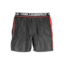 K by KARL LAGERFELD Badehosen mit Logo und Taillendetail