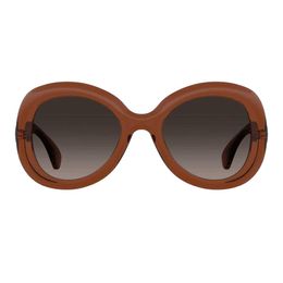 Moschino - Runder Rahmen-Sonnenbrille f&uuml;r Damen (Rot)