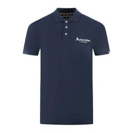 Aquascutum Unisex Erwachsene London Klassisches Polohemd (Marineblau)