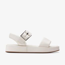 Clarks Alda Riemen Sandalen Off-White Lea