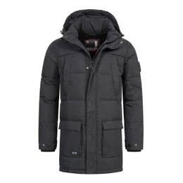 Alessandro Salvarini Herren Winterjacke AS-458 &ndash; Klassischer Parka Mit Fleecefutter & Abnehmbarer Kapuze