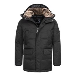 Alessandro Salvarini Herren Winterjacke AS-456 &ndash; Stilvoll, Wasserabweisend Mit Abnehmbarer Kapuze