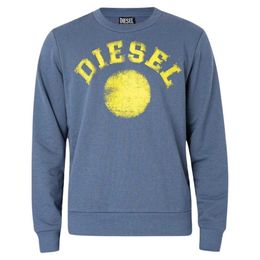 Diesel - Sweatshirt f&uuml;r Herren/Damen Unisex, Logo (Blau)