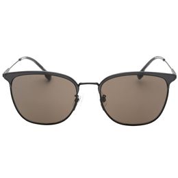 HUGO BOSS - Sonnenbrille mit dunklem Ruthenium-Grau-Rahmen und grauen Gl&auml;sern