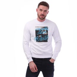 Off-White Rocks Type Slim Crewneck Wei&szlig;
