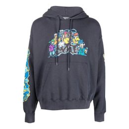 Off-White Graffiti Pupp Skate Hoodie Outerspace