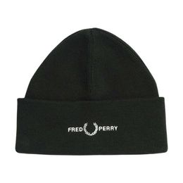 Fred Perry - M&uuml;tze f&uuml;r Herren/Damen Unisex, Logo (Dunkelgr&uuml;n)