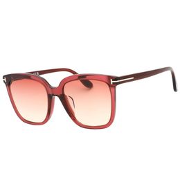 Tom Ford Selby Gl&auml;nzende Bordeaux-Sonnenbrille