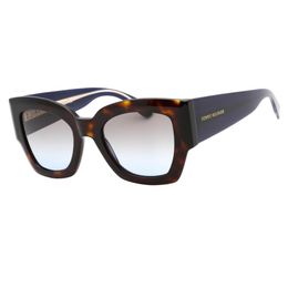 Tommy Hilfiger &ndash; Sonnenbrille in dunklem Havannabraun mit dickem Rahmen
