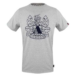 Aquascutum - "Aldis" T-Shirt f&uuml;r Herren (Grau)