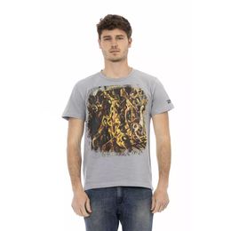 Kunstdruck T-Shirt im l&auml;ssigen Stil