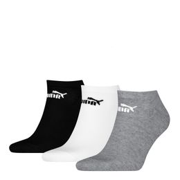 Puma - Sneaker-Socken f&uuml;r Herren/Damen Unisex(3er-Pack) (Schwarz/Wei&szlig;/Grau)