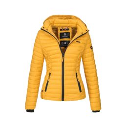 Marikoo Damen Steppjacke Samtpfote mit abnehmbarer Kapuze & Rippb&uuml;ndchen
