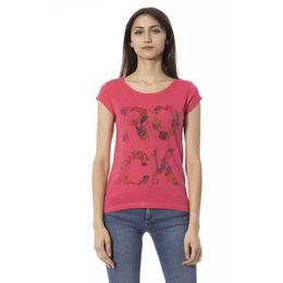 Rock T-Shirt mit floralem Print und kurzen &Auml;rmeln