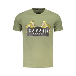 Cavalli Class Leopardenmuster Grafik T-Shirt