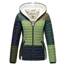 Navahoo Damen Steppjacke Multikulti &ndash; Leicht, Stylisch & Mit Colour-Blocking-Design