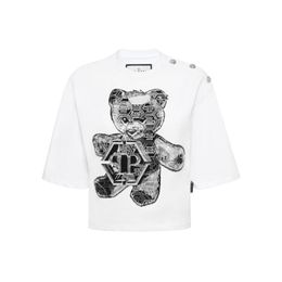 Philipp Plein T-Shirt Rundhalsausschnitt Teddy