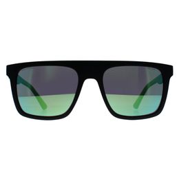 Police Square Herren Matt Schwarz Smoke Green Mirror SPLF61 Beyond Lite 2