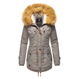 Navahoo Damen Winterjacke B399 &ndash; Warm, Wasserabweisend & Mit Abnehmbarem Kunstfellkragen