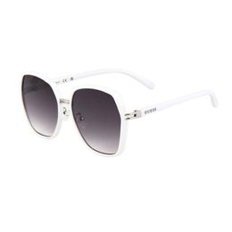 Guess Gu7624 Wei&szlig;e Quadratische Sonnenbrille