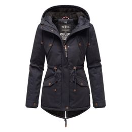 Marikoo Damen Winterjacke Manolya mit Teddyfellfutter & Baumwoll-Obermaterial