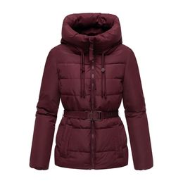 Marikoo Damen Winterjacke Himee mit Tailleng&uuml;rtel & Magnettaschen
