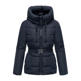 Marikoo Damen Winterjacke Himee mit Tailleng&uuml;rtel & Magnettaschen