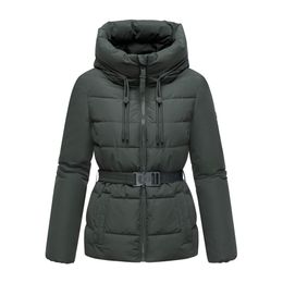 Marikoo Damen Winterjacke Himee mit Tailleng&uuml;rtel & Magnettaschen