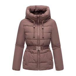 Marikoo Damen Winterjacke Himee mit Tailleng&uuml;rtel & Magnettaschen