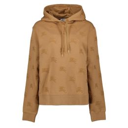 Burberry Hoodie Mit Logo-stickerei Und Kordelzug In Camel Legacy Brown
