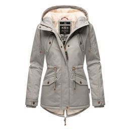 Marikoo Damen Winterjacke Manolya mit Teddyfellfutter & Baumwoll-Obermaterial