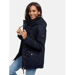 Marikoo Damen Winterjacke Manolya mit Teddyfellfutter & Baumwoll-Obermaterial