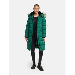 Marikoo Damen Winterjacke &ndash; Schneesternchen, lang mit Kapuze & Fellkragen