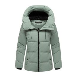 Marikoo Damen Winter Steppjacke Kuscheltatze XVI mit Kapuze