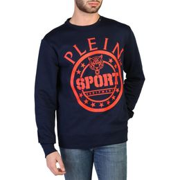 Plein Sport Herren blauer Baumwollpullover