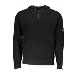 Calvin Klein Halbzip Strickpullover mit Kapuze