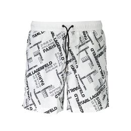 K by KARL LAGERFELD Logo-Print Badeshorts
