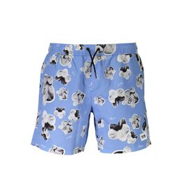 K by KARL LAGERFELD Blumen Badehose mit Kordelzug