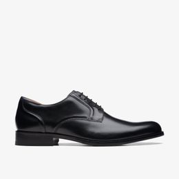 Clarks CraftArlo Schn&uuml;rschuhe aus schwarzem Leder
